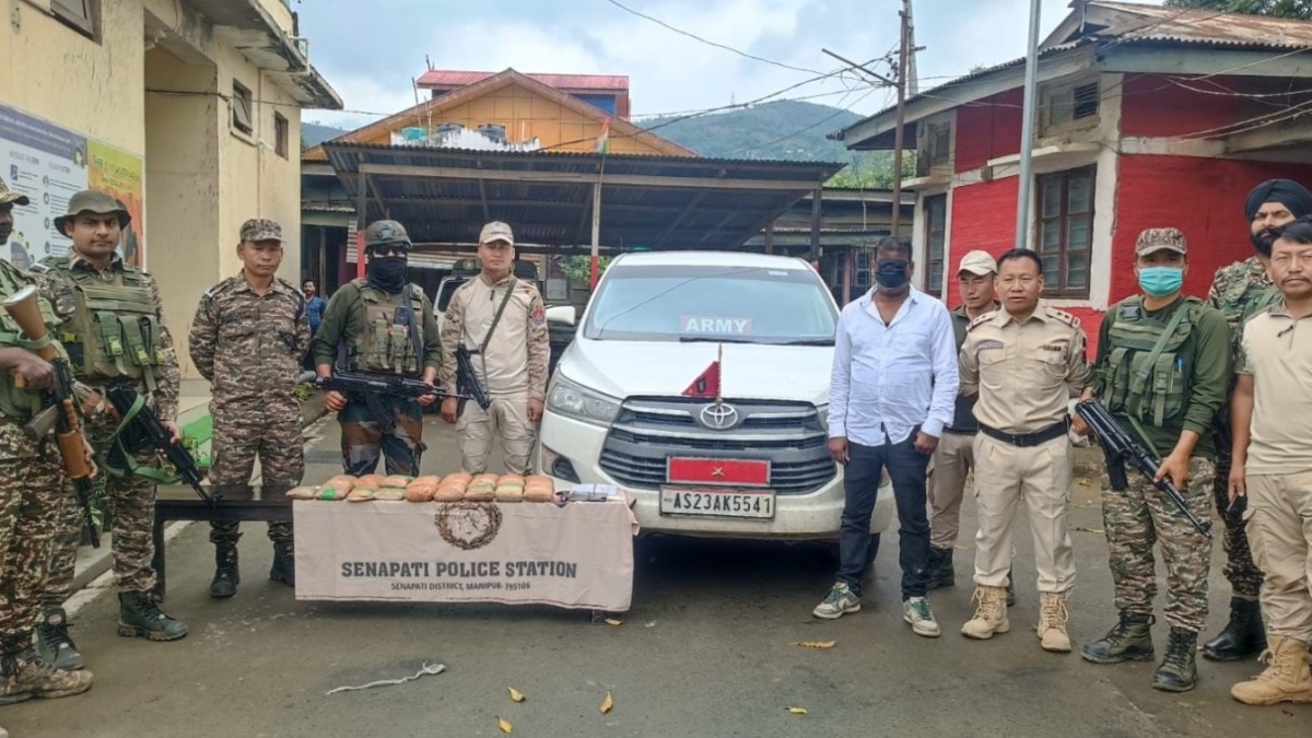 Man arrested for using fake Army-marked car to smuggle opium in Manipur