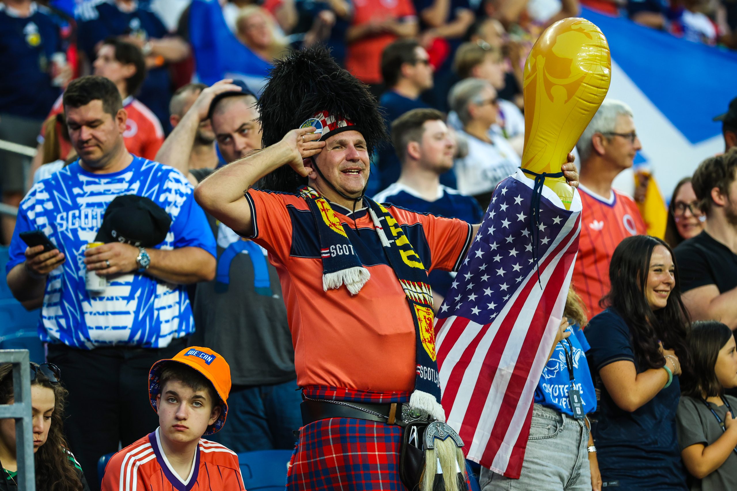Scotland fans celebrated historic World Cup win in the most American way