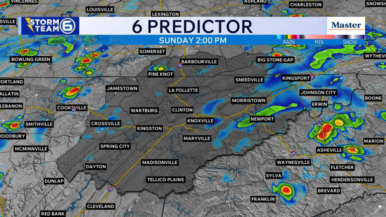 Aware: Strong storms possible Sunday afternoon