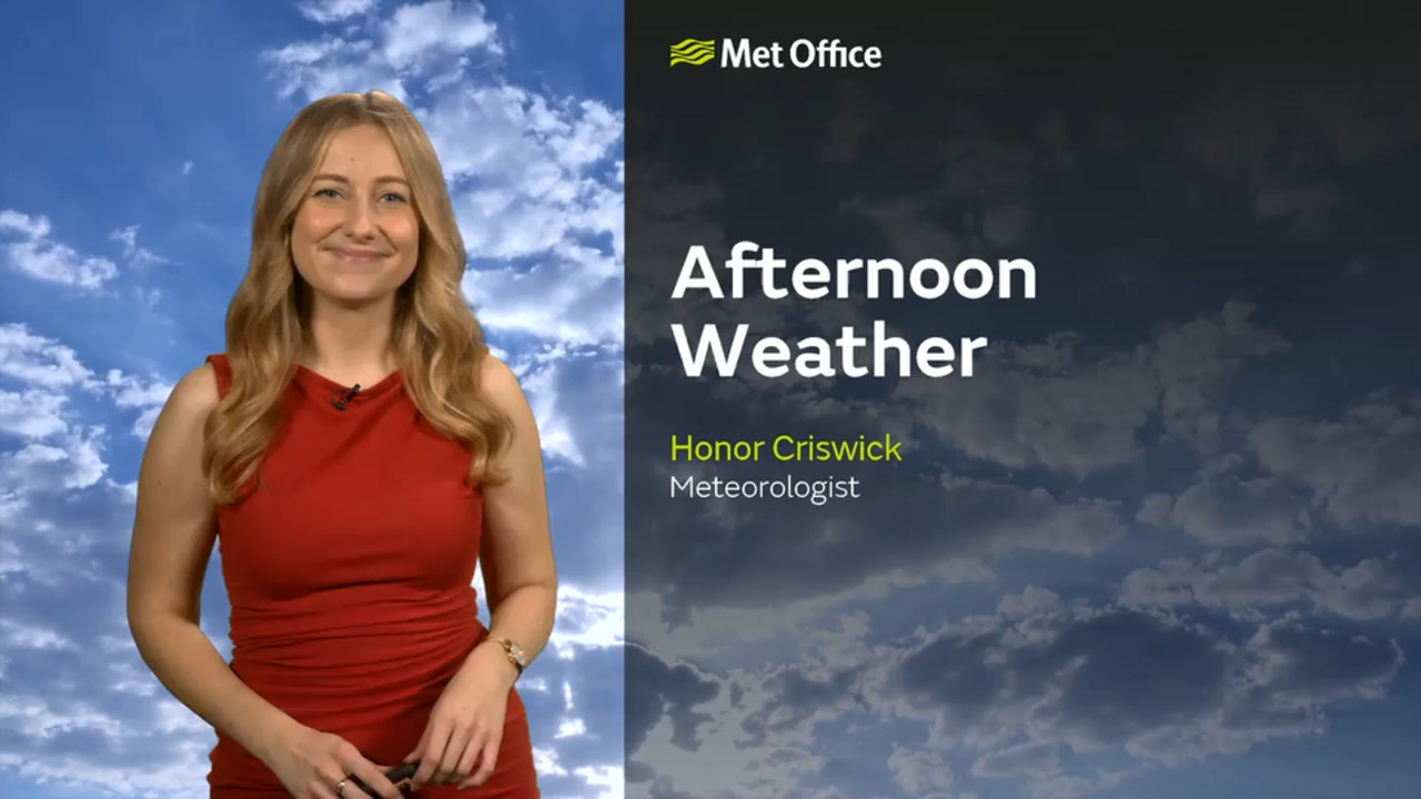 Met Office Sunday afternoon weather forecast 14/06/2026