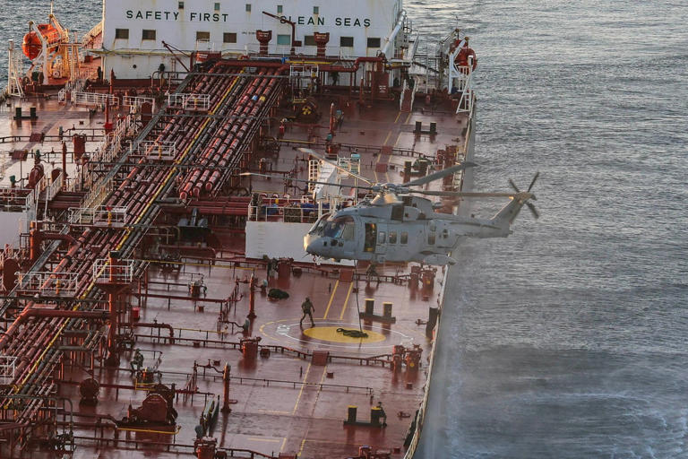 British forces intercept Russian shadow fleet oil tanker in Channel