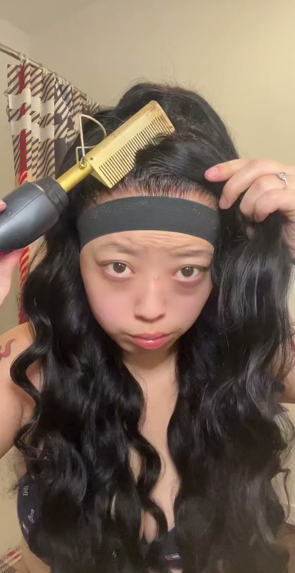 Quick wand curls for super long hair