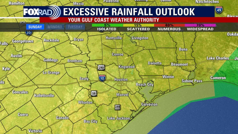 Deep tropical moisture brings heavy downpours and flood threat to ...