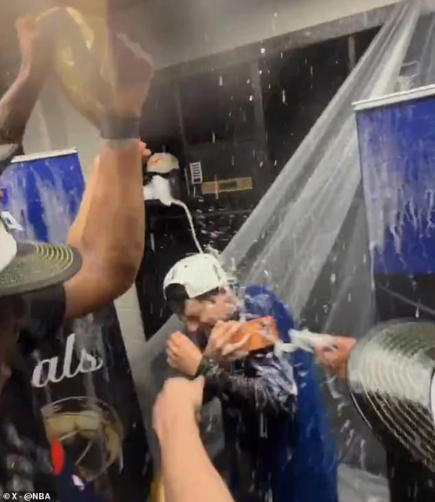 Inside the Knicks' wild locker room party after winning first NBA title ...