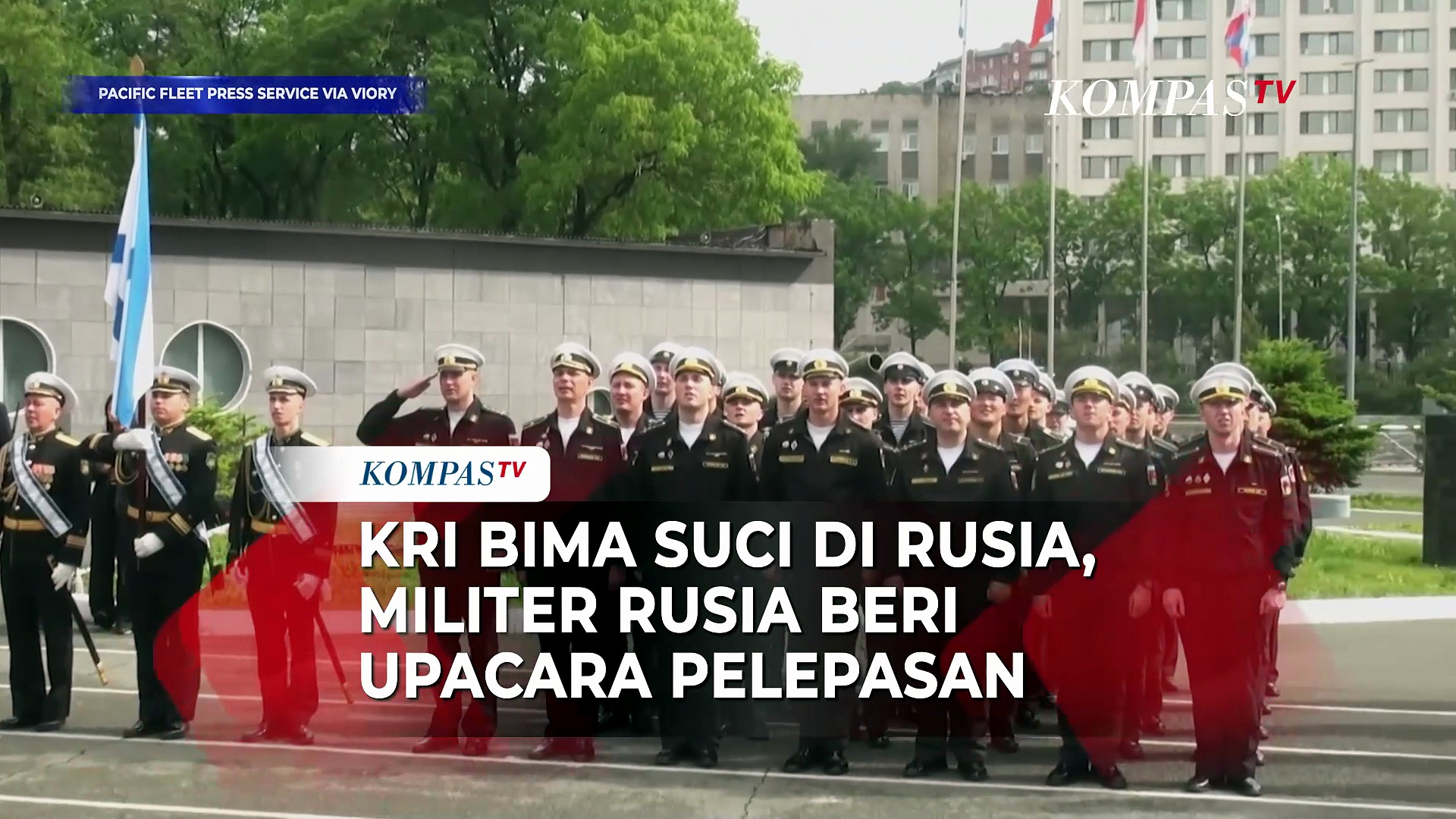 Upacara militer Rusia lepas KRI Bima Suci, lanjut berlayar menuju Jepang
