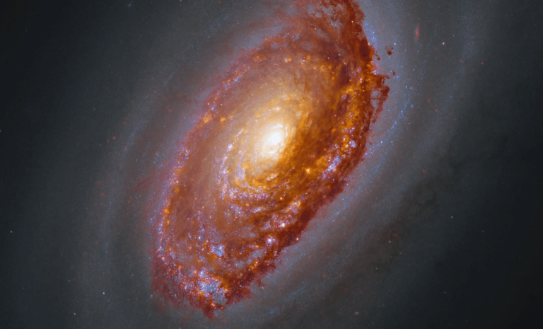 NASA captures stunning view of a galaxy with a billion-year-old scar