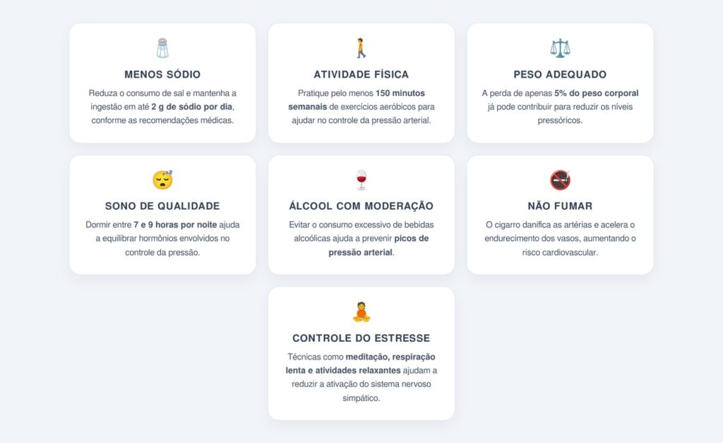 7 hábitos que ajudam a controlar a pressão alta sem depender só de remédio