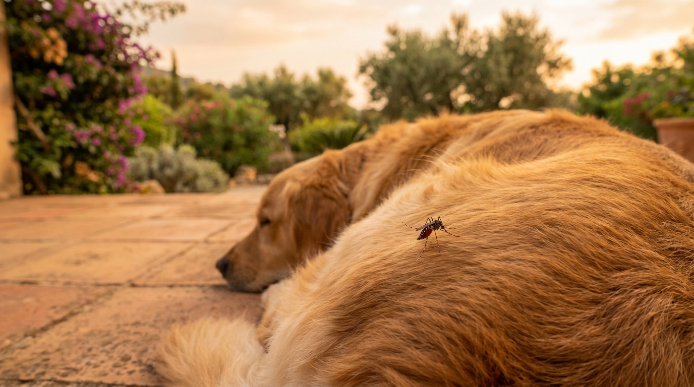 Un ver de 30 cm sous la peau ou dans l’œil : cette maladie du chien se ...