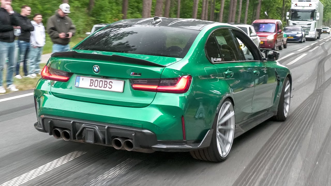 Modified BMW M3 G80s deliver loud acceleration runs