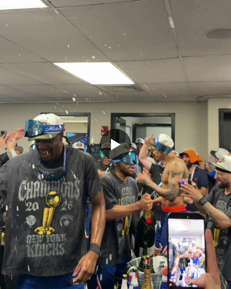 Inside the Knicks' wild locker room party after winning first NBA title ...