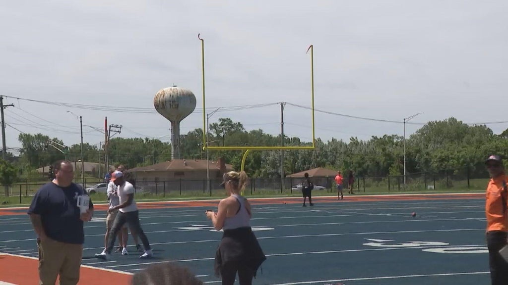 New football field honors memory of player who was paralyzed in Robbins ...