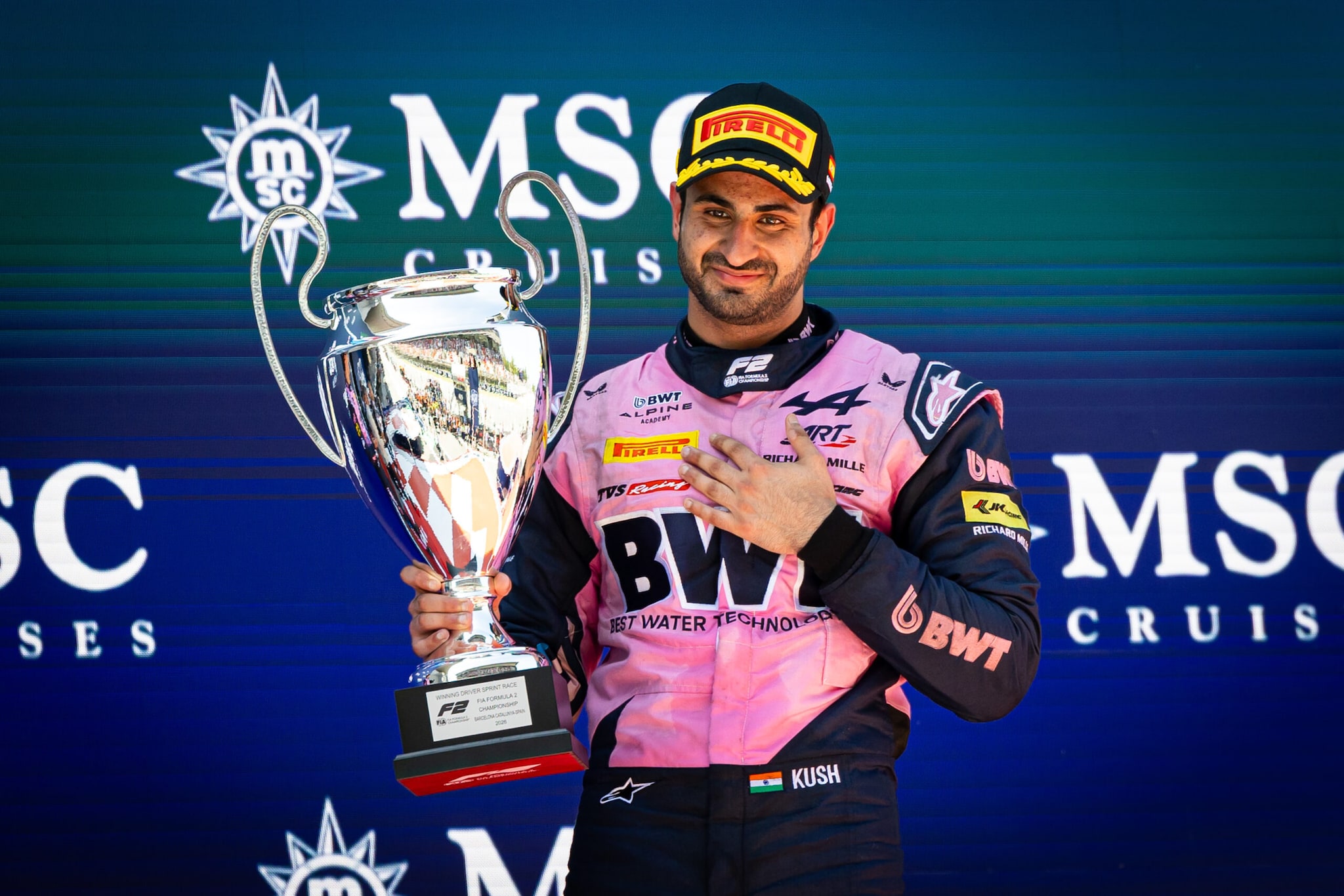 Kush Maini dominates in Barcelona as Indian tricolour flies at Circuit ...