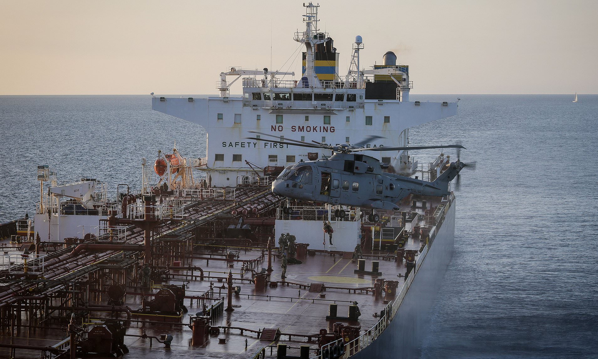 Royal Marines board Russian 'shadow tanker' in Channel in dramatic ...