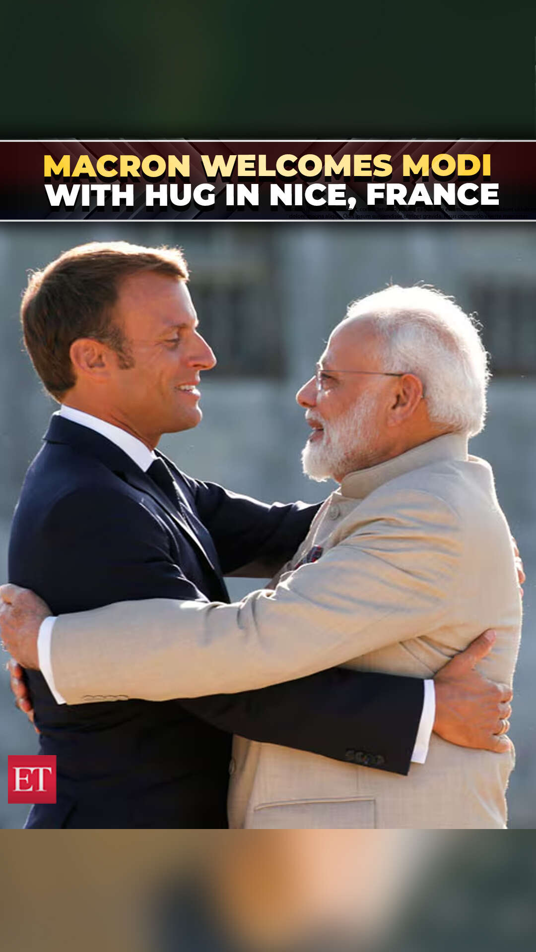 PM Modi meets Macron in Nice, France; French president welcomes him ...