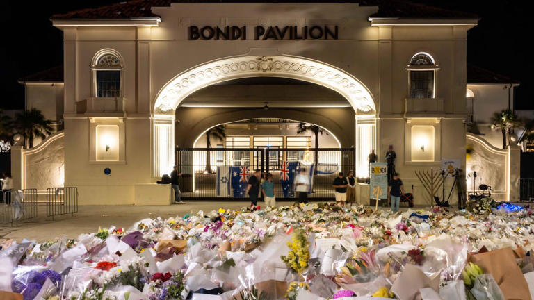 Tears flow at Bondi attack memorial