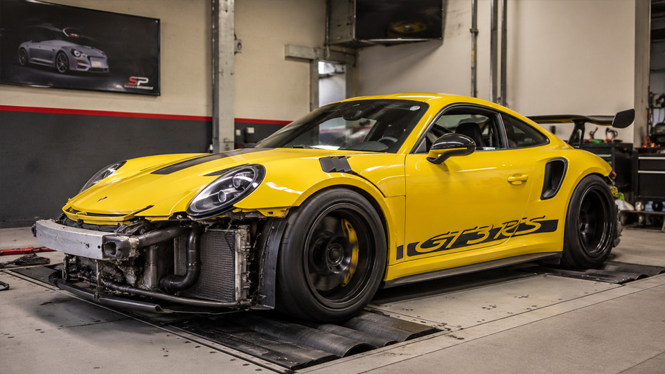 How loud is the GT3 RS at 340 km/h on the dyno?