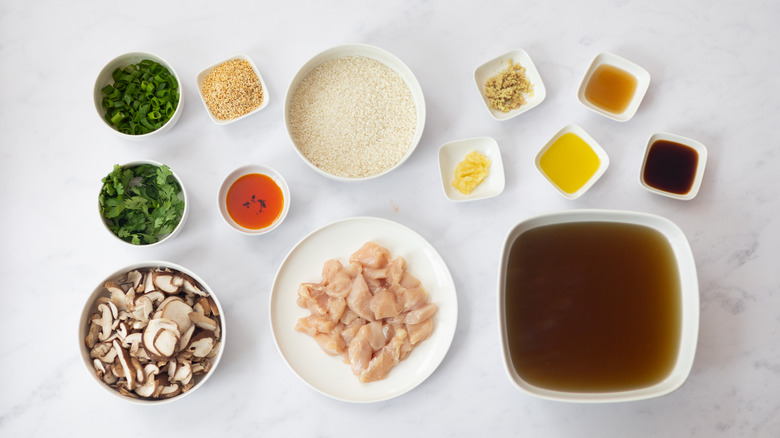 Comforting ginger chicken jook (rice porridge) recipe