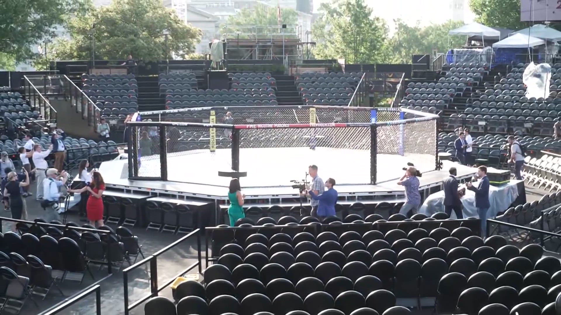 Security concerns at the White House around UFC event