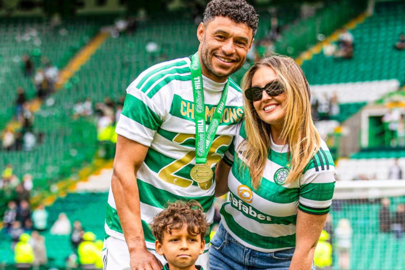 Celtic's Alex Oxlade-Chamberlain and Little Mix star Perrie Edwards tie ...