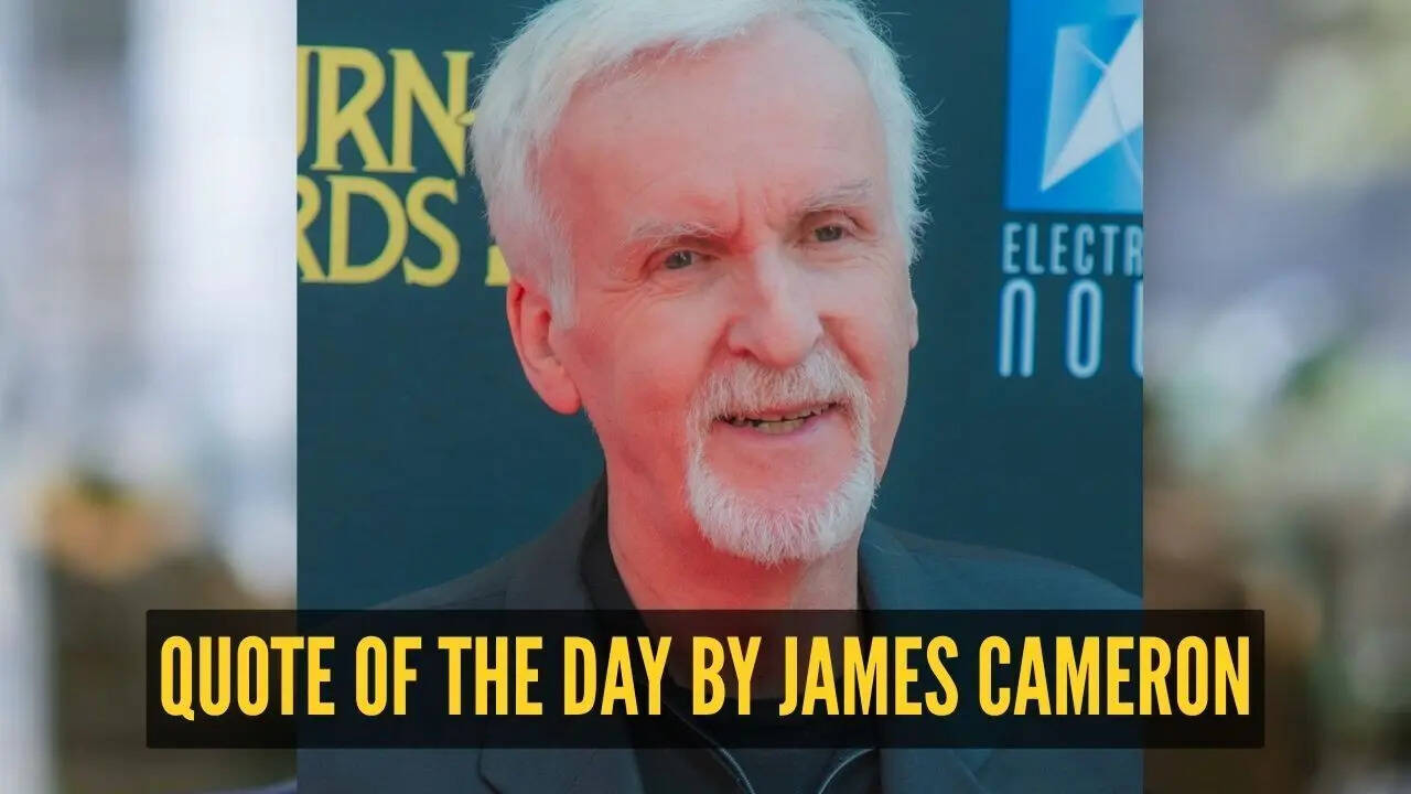 Quote of the day for children by James Cameron: "If you set your goals ...