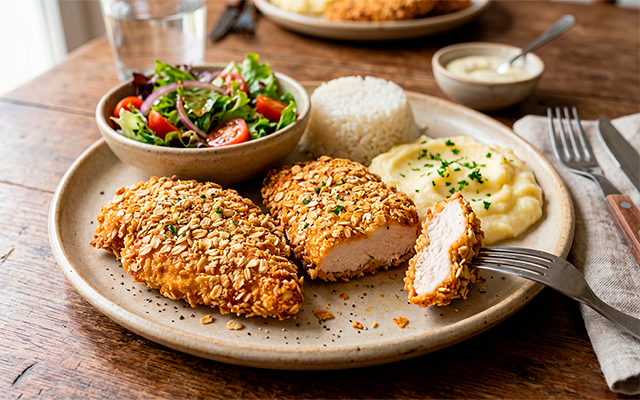 Nem farinha de rosca, nem a panko: o melhor jeito de empanar o frango é ...
