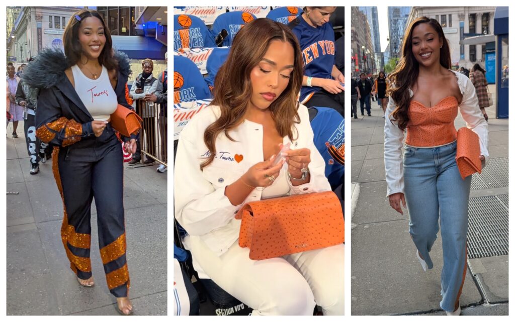 Was Jordyn Woods’ orange bag the key to the Knicks’ championship win?