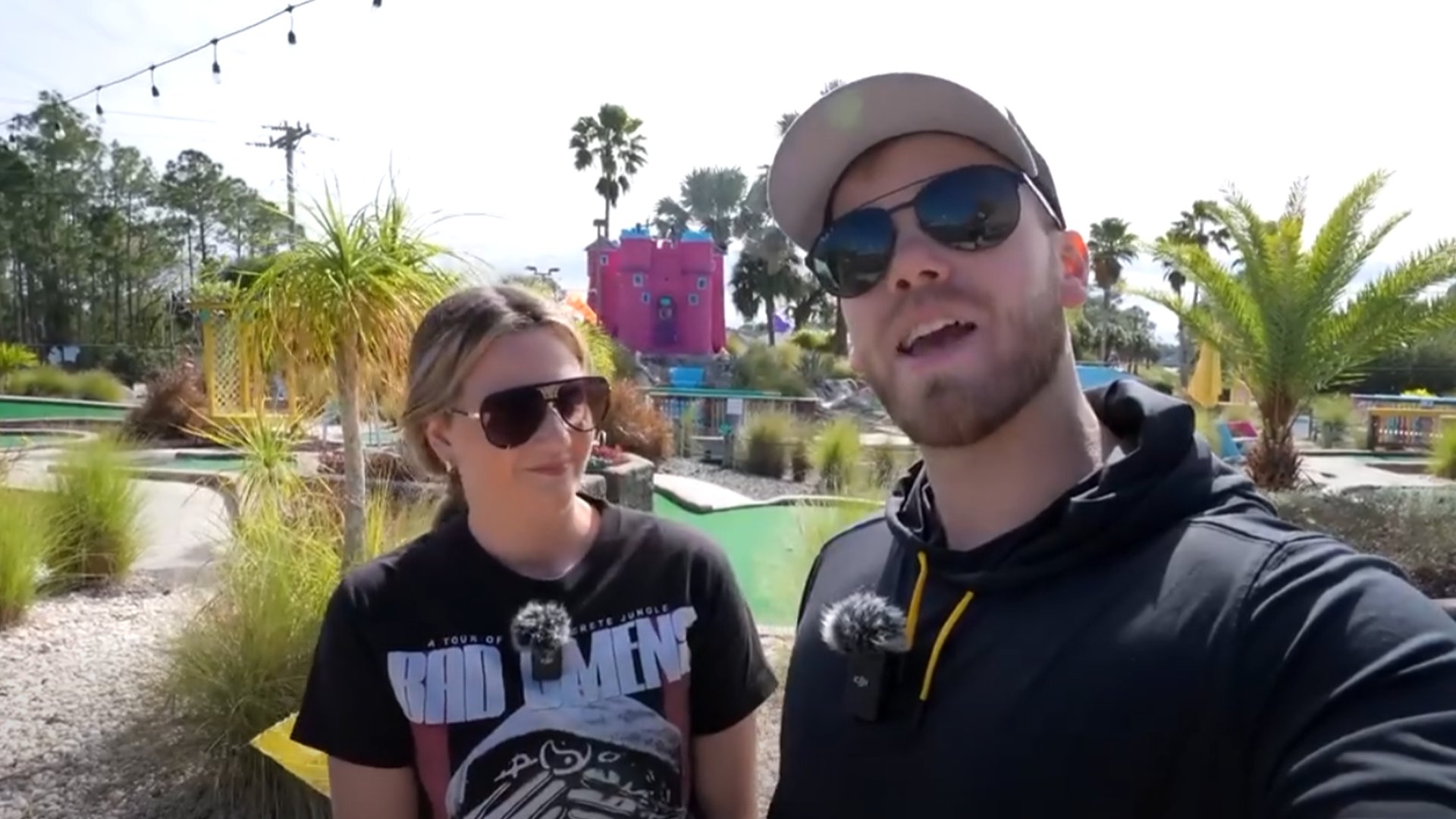 Playing on the fastest mini golf turf