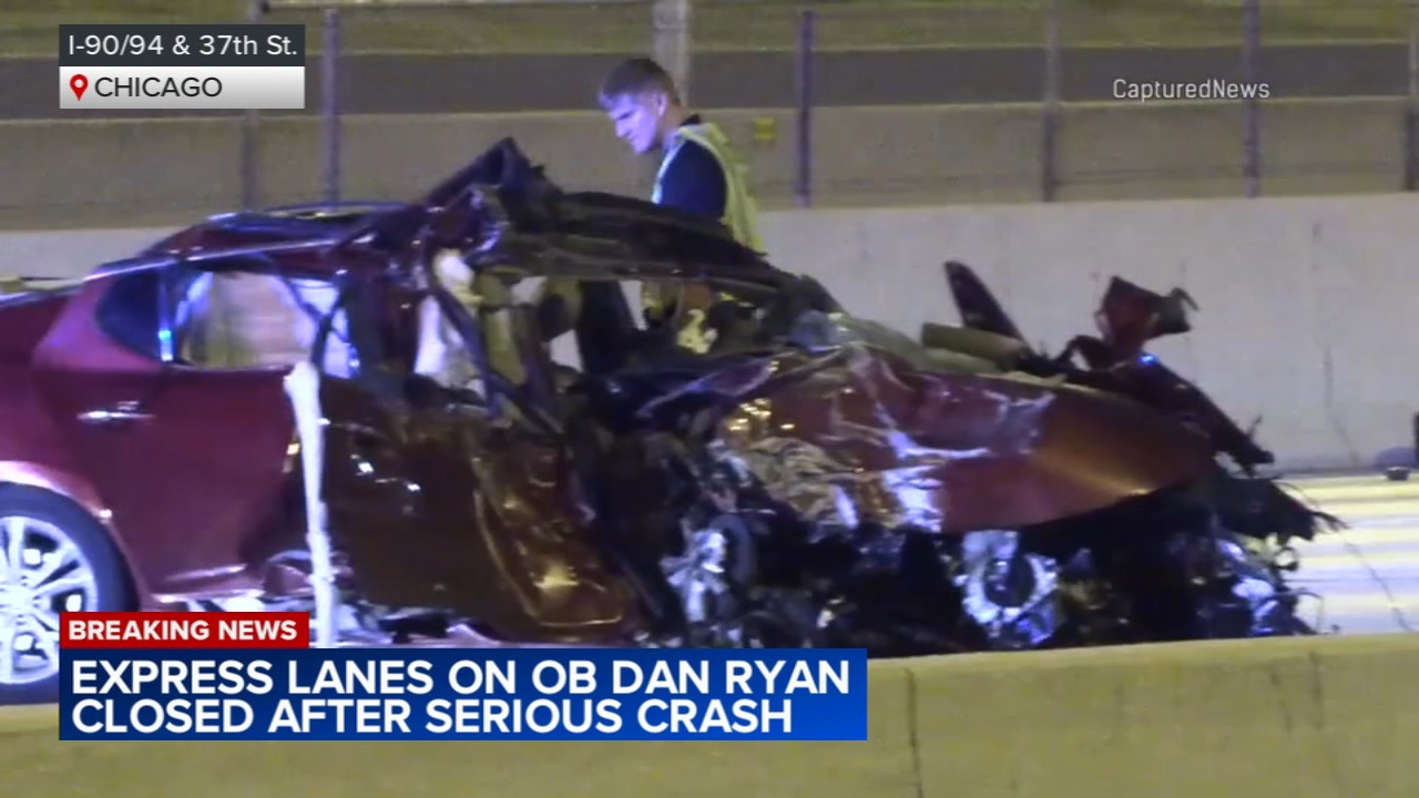 IDOT worker among hurt in crash on OB Dan Ryan express lanes, Illinois ...