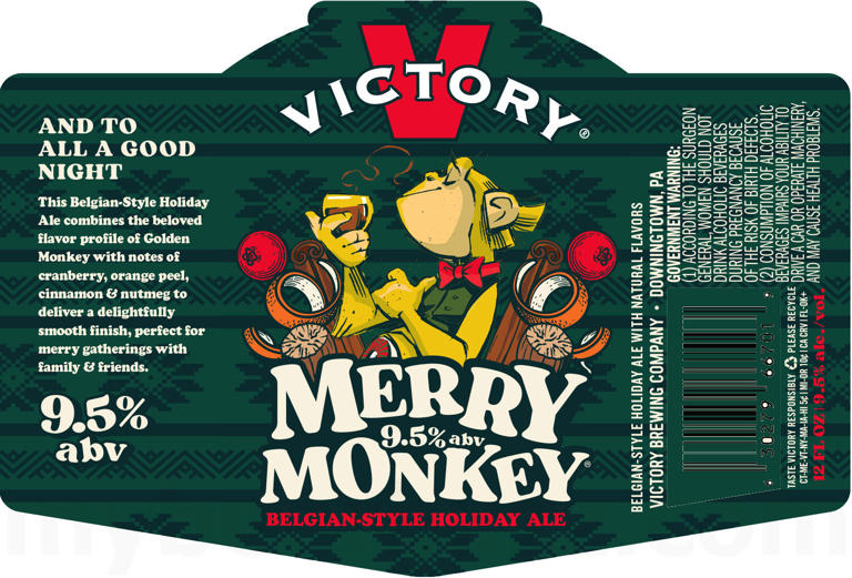 Victory Brewing Merry Monkey Holiday Ale returning for 2026