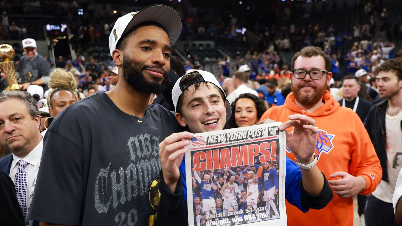 Knicks' victory takes them off the list of longest title droughts