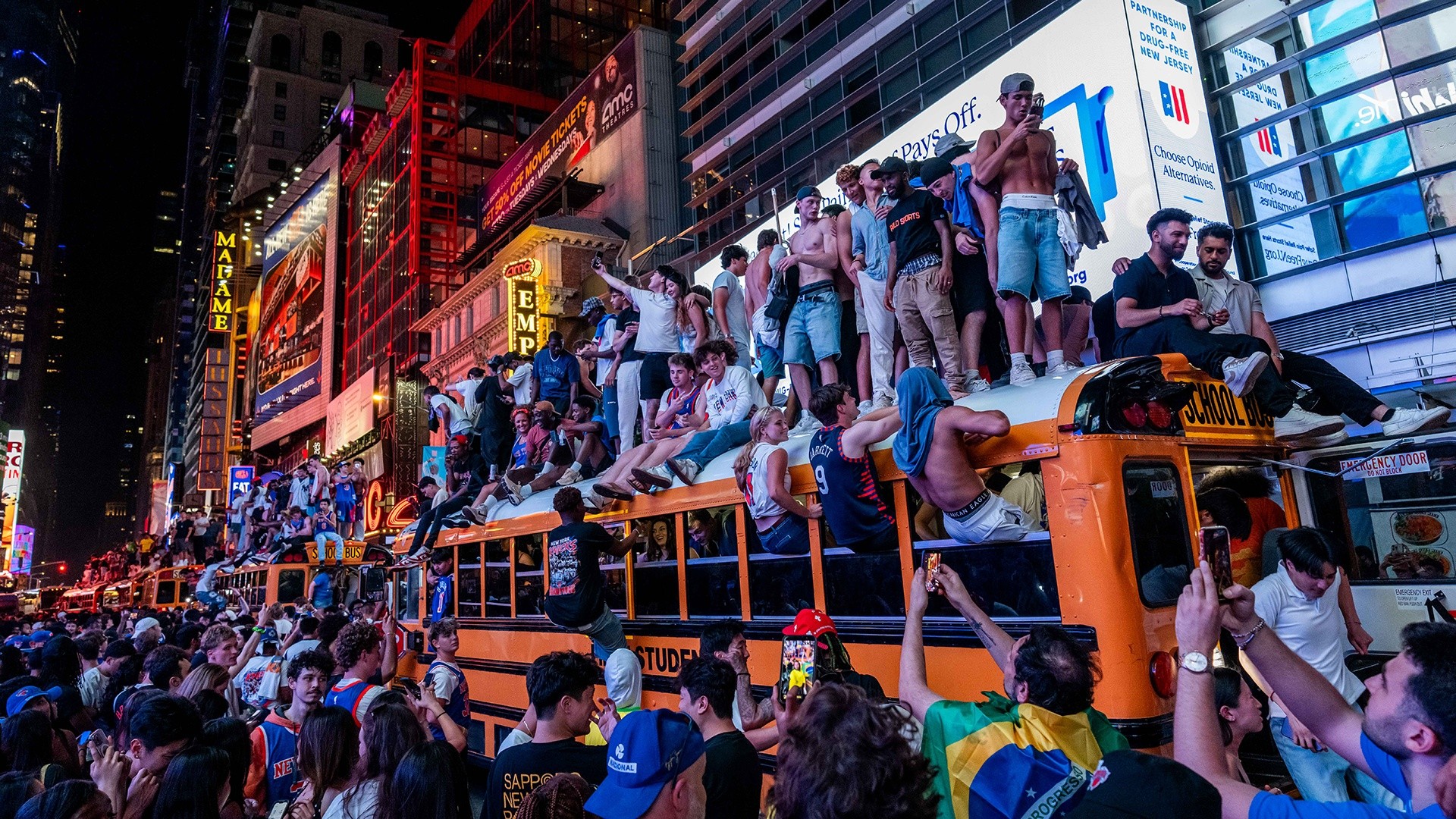 How New York fans are celebrating the Knicks' historic NBA title