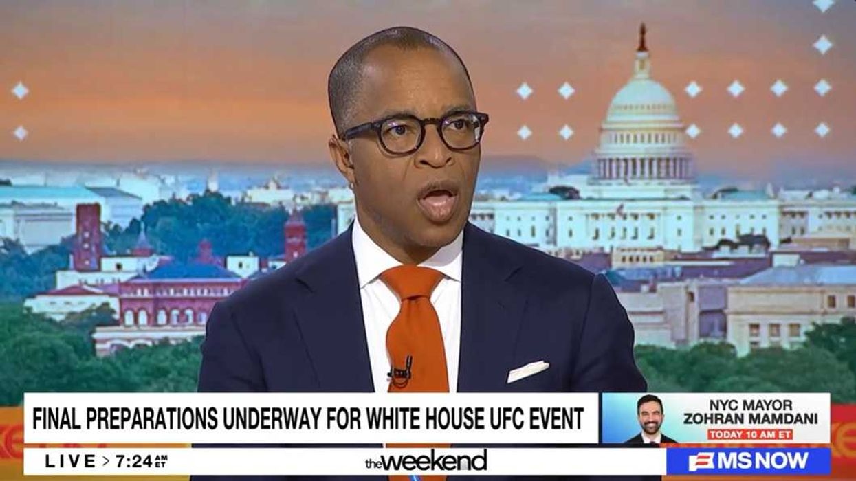 MS NOW host alarmed by 'highly unusual' detail of Trump UFC event
