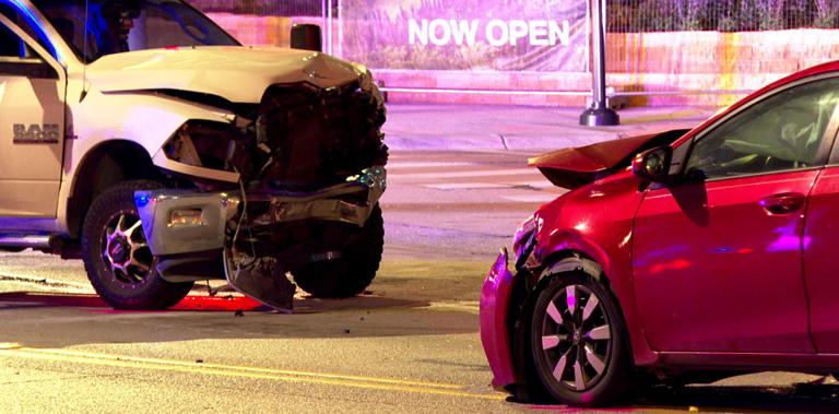 One person hospitalized after three-car crash in Old Market