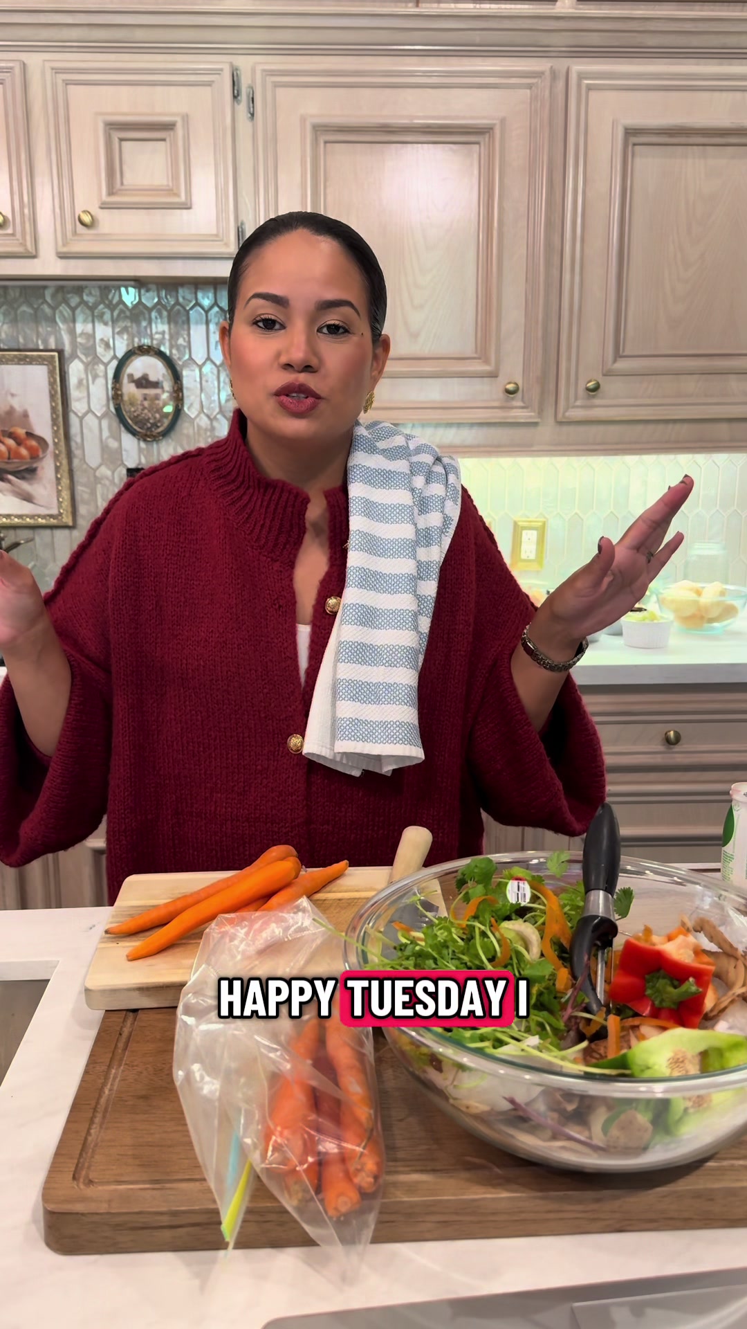 A busy Tuesday kitchen vlog filming a campaign, prepping meals, and a ...