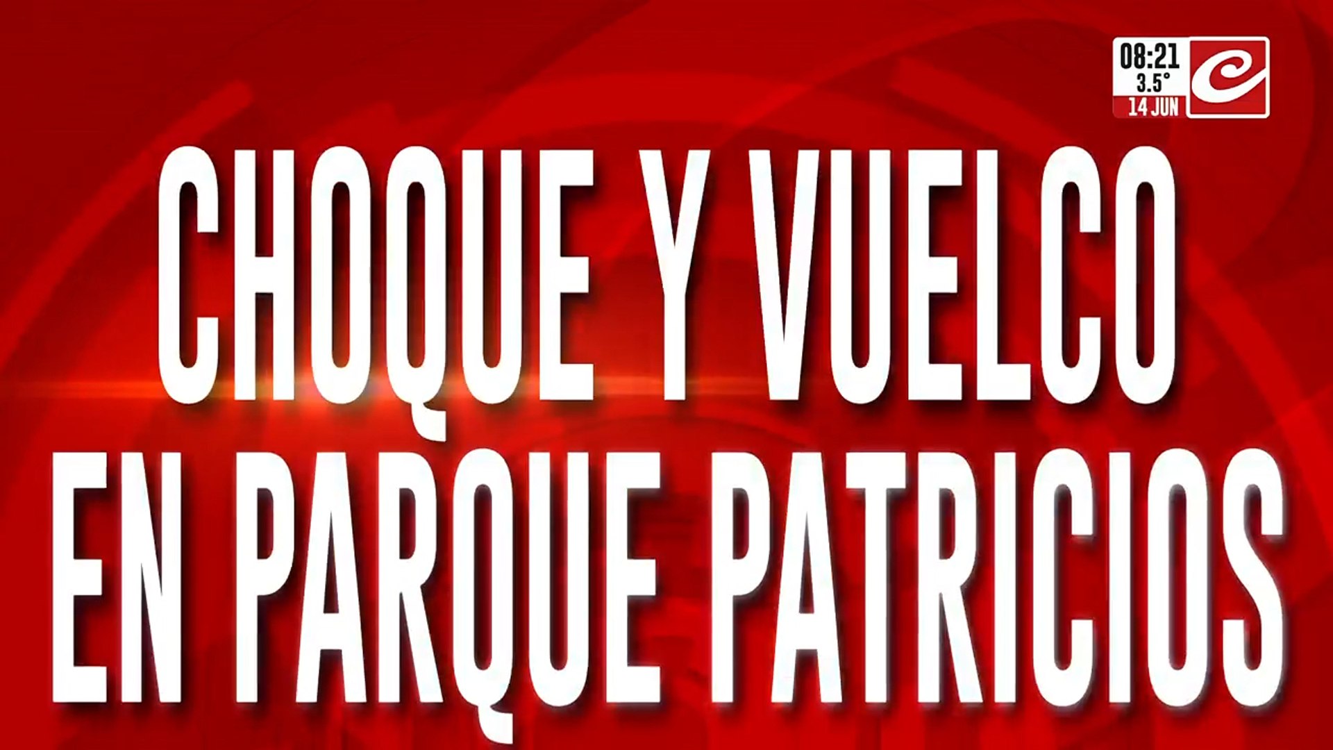 Chue y vuelco en Parque Patricios