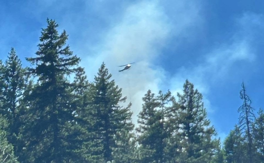 Military plane crash sparks Washington State wildfire