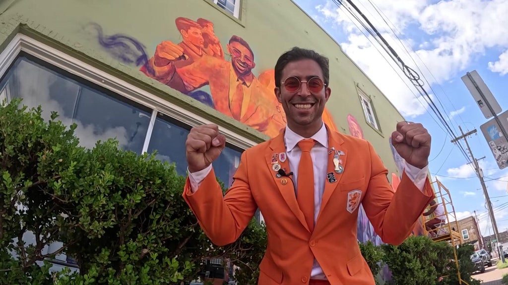 Orange Suit Man brings Dutch soccer pride to North Texas