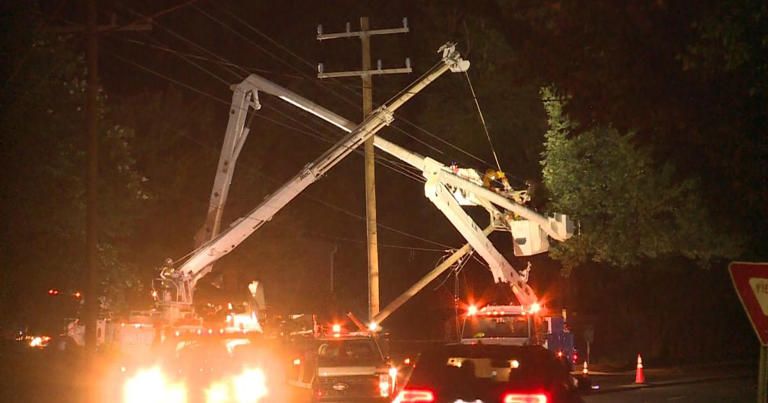 Driver injured when car hits power pole on Wade Avenue in Raleigh