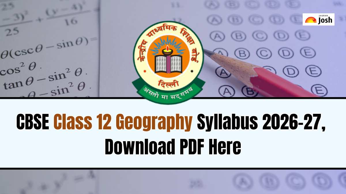 CBSE class 12 geography syllabus 2026-27 download PDF here