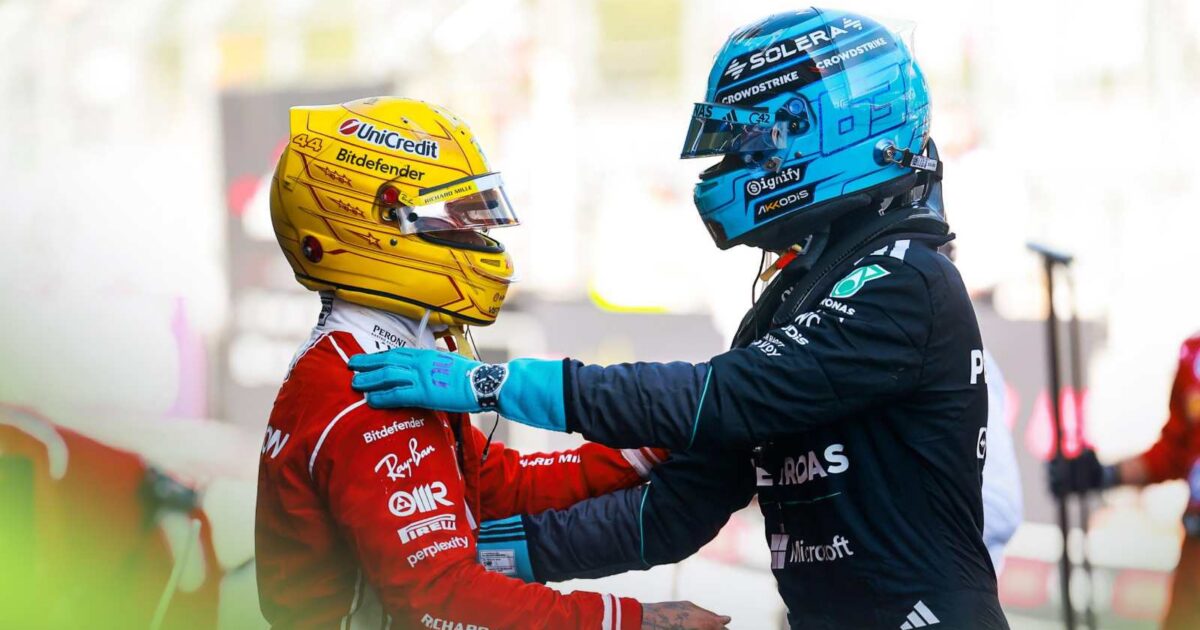 George Russell hopes Lewis Hamilton Ferrari threat has an expiry date