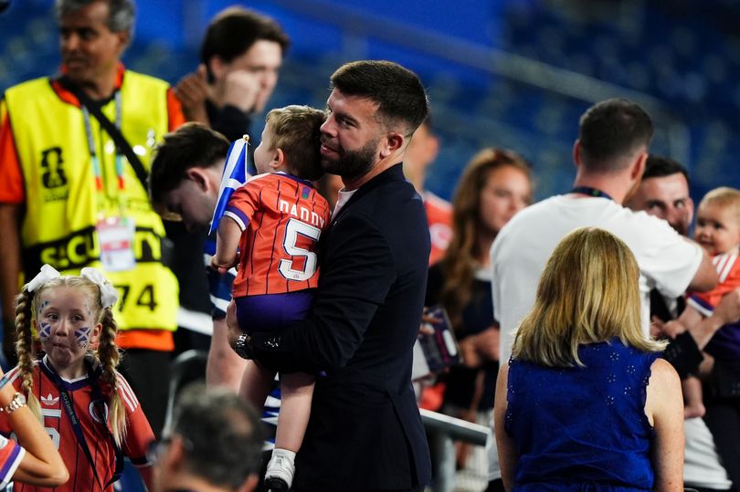 Scotland team celebrate with families in emotional scenes after first ...