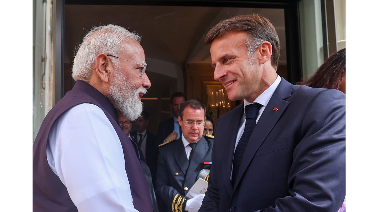 PM Modi, Macron discuss West Asia, Ukraine war during France visit