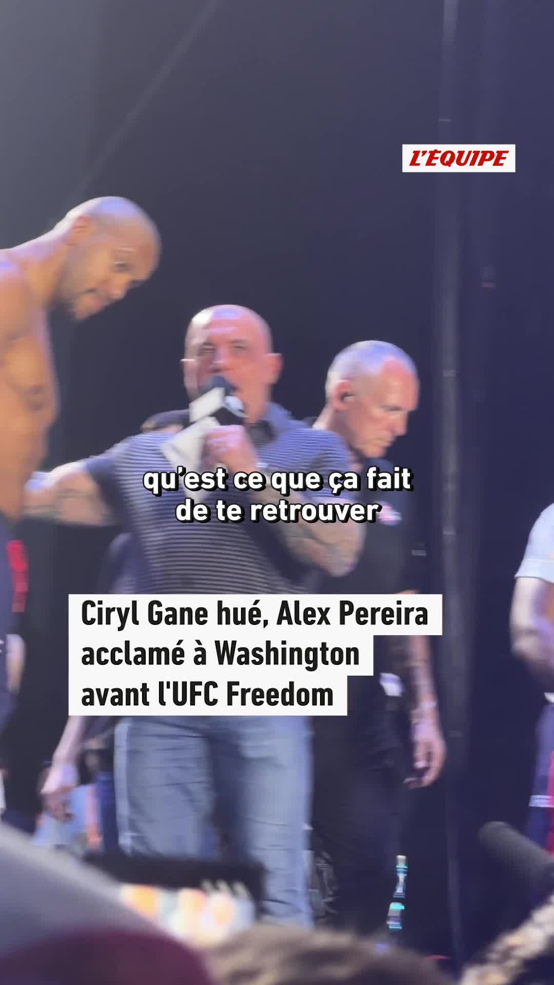 Ciryl Gane hué, Alex Pereira acclamé avant l'UFC Freedom à Washington