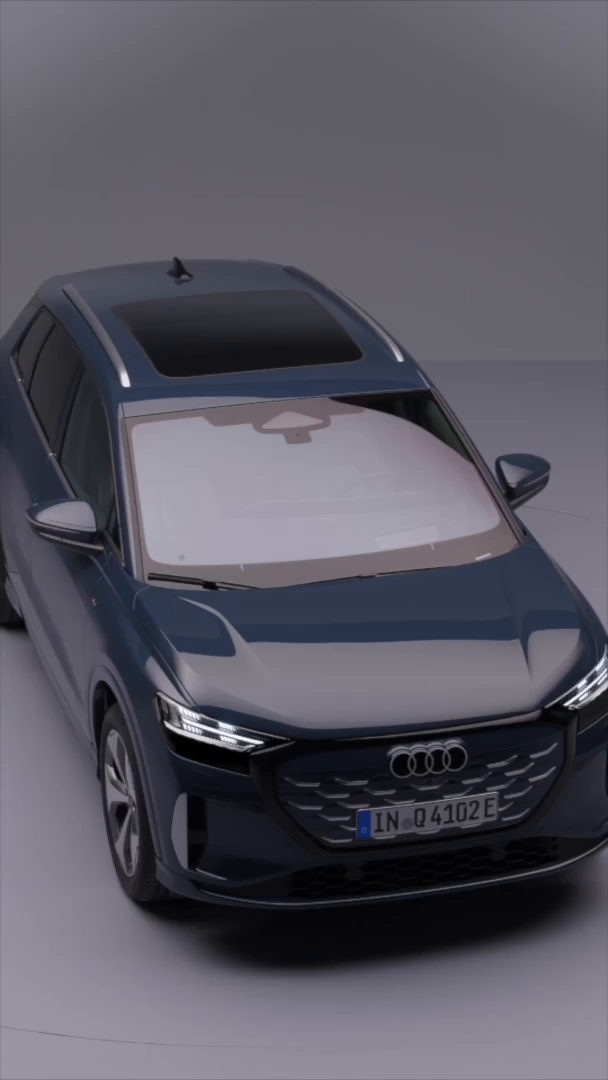 Audi Q4 Sportback e-tron quattro performance – Außendesign in Plasmablau