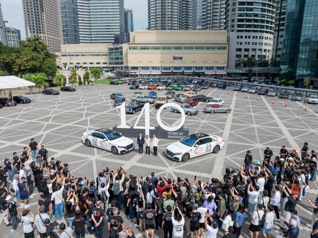 Mercedes S-Class 140 years 140 places campaign drive reaches Singapore