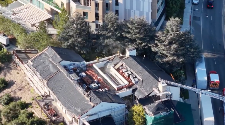 Video shows aftermath of fire that broke out at LA building housing ...