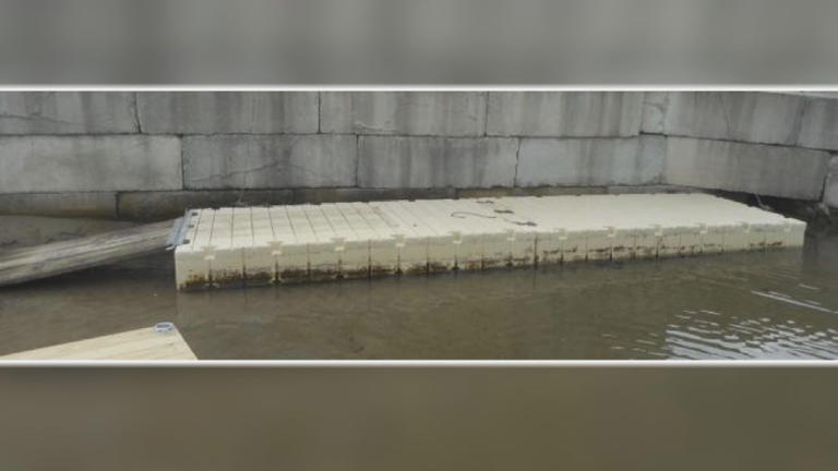 Missing dock found in Town of Waddington