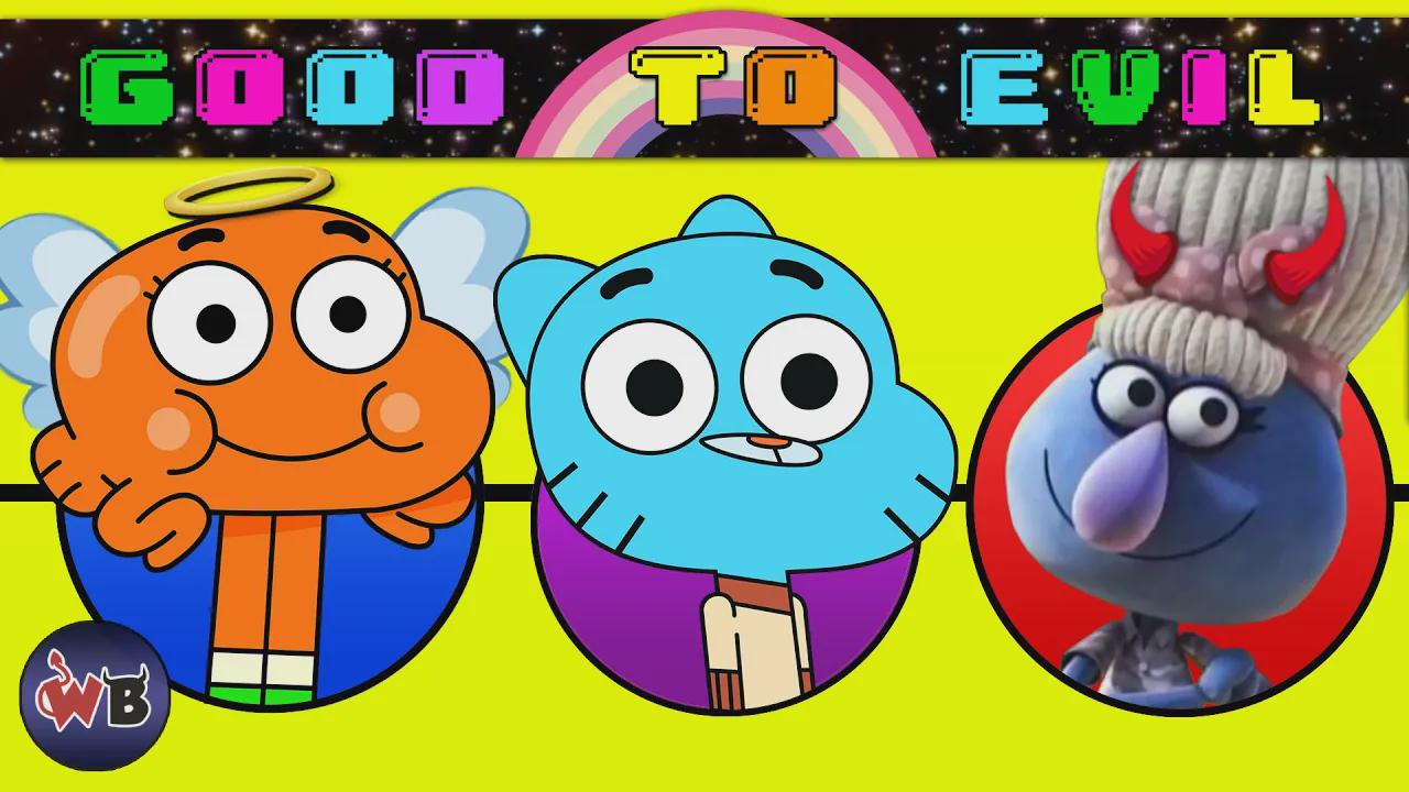 The amazing world of Gumball characters: Good to evil