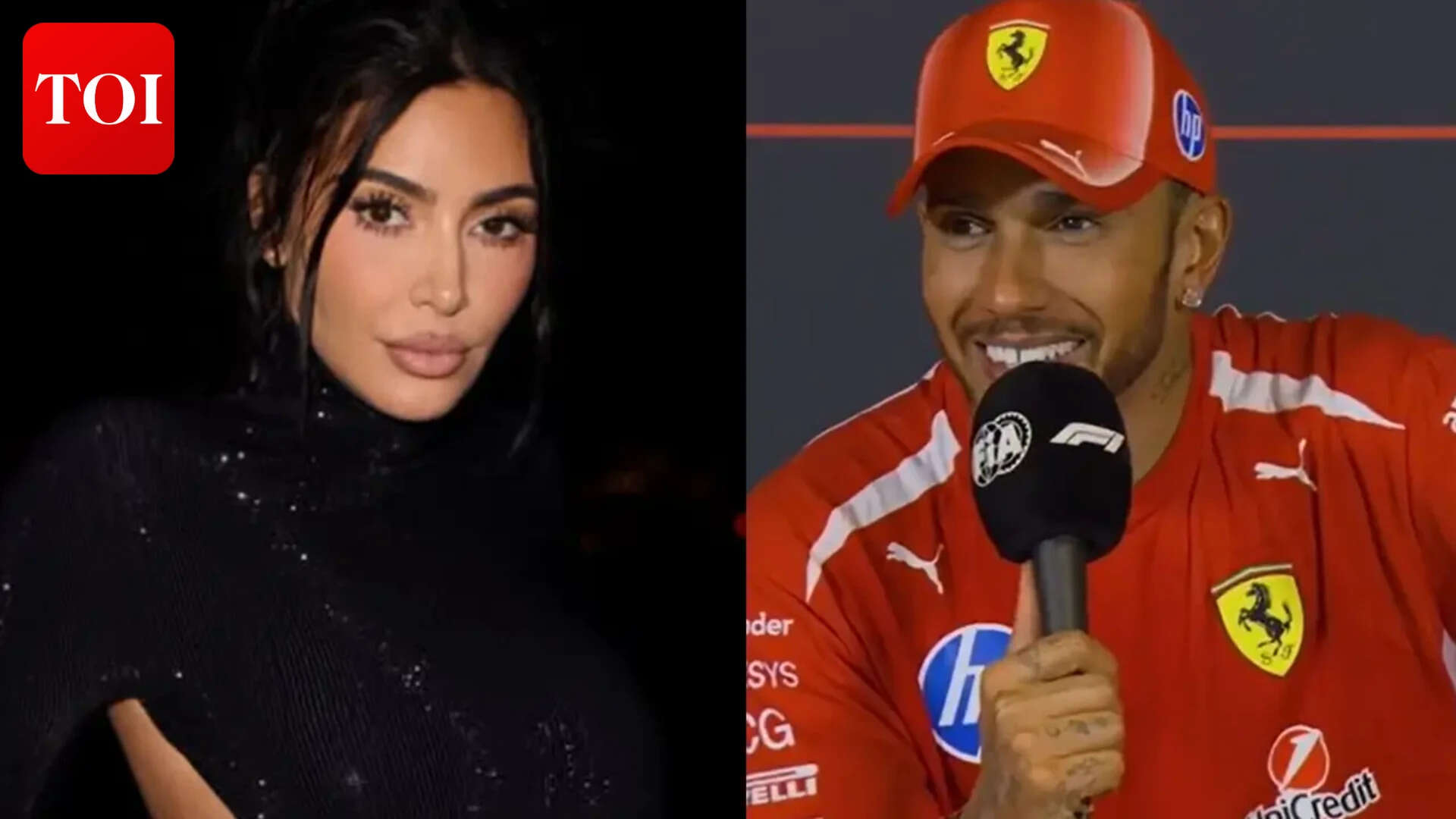 Kim Kardashian celebrates beau Lewis Hamilton's historic Barcelona ...