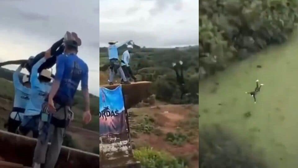 Brazilian woman dies in bungee jumping tragedy after safety cord was ...